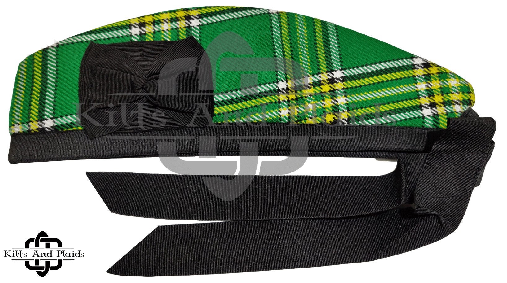 Scottish Tartan Glengarry Cap Military Bagpiper Hat Tartan Kilt Cap ...