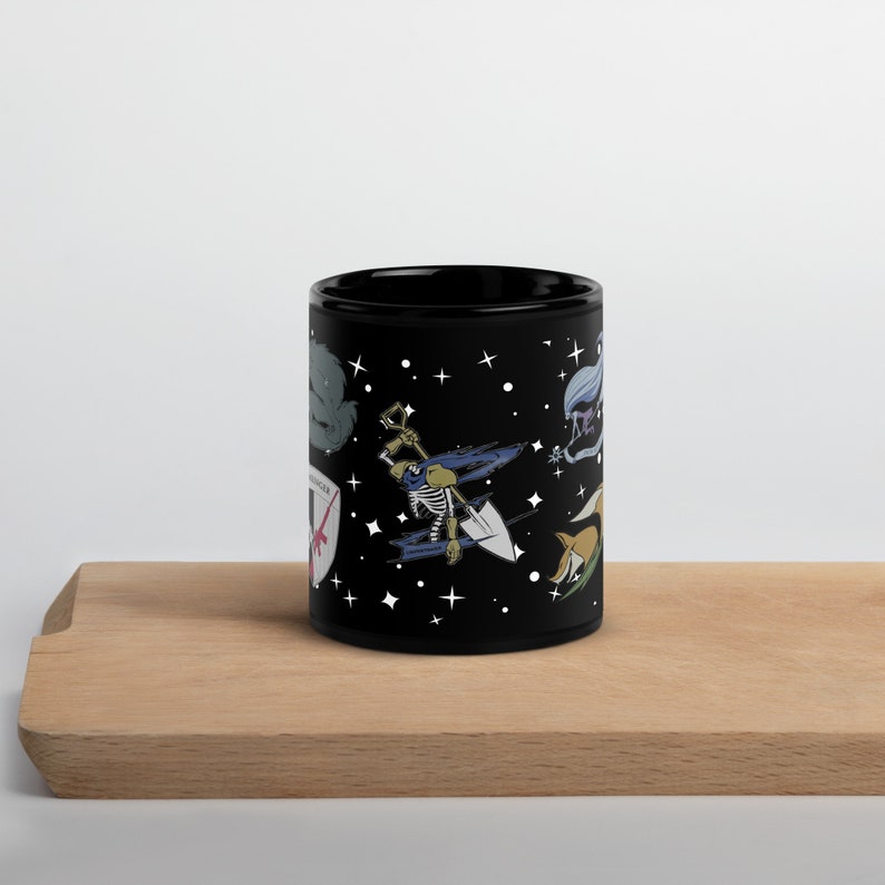 Skeleton No Head Crew V2 Black Glossy Mug - Etsy