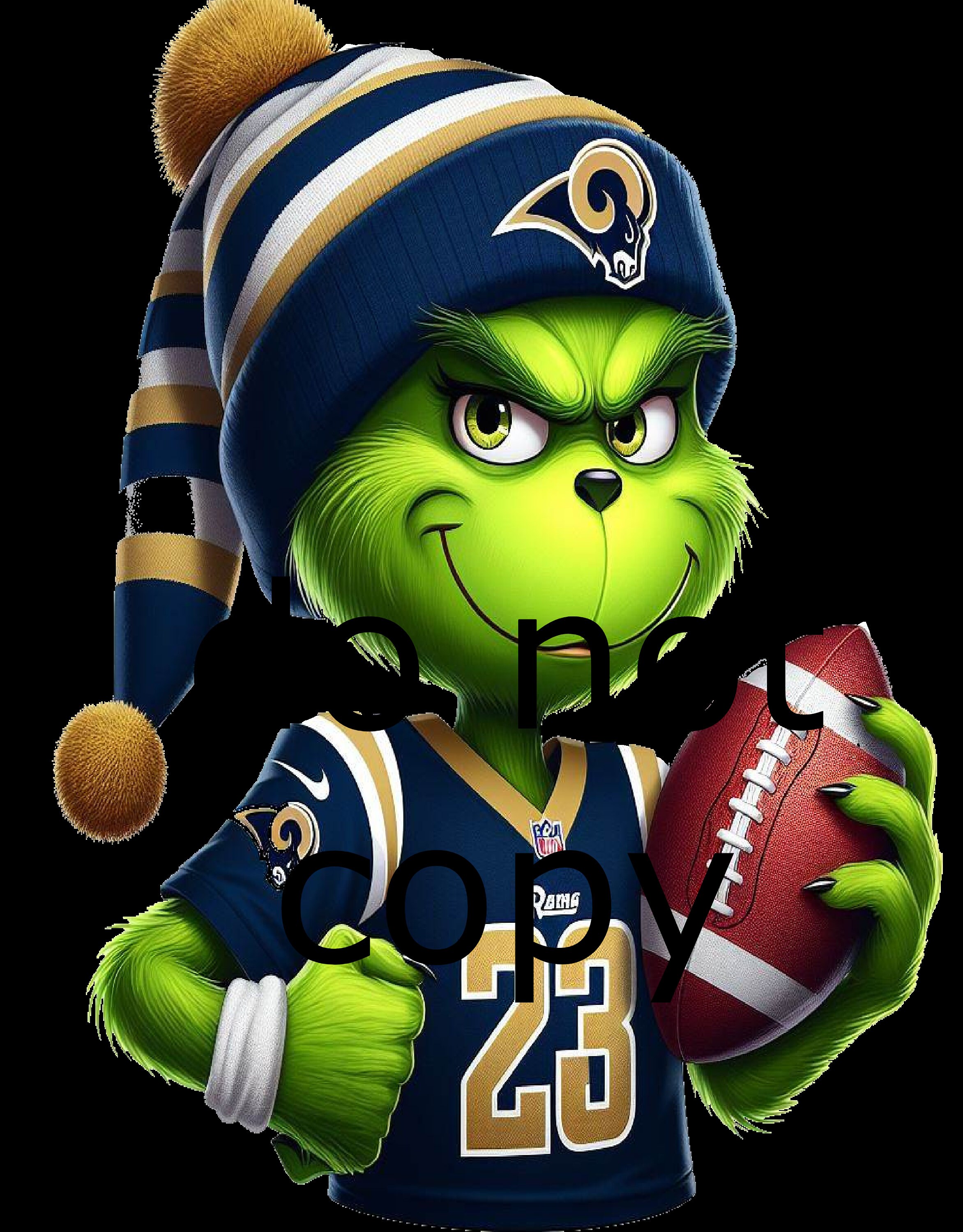 Grinch Football Player - Etsy