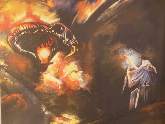 Lord of the Rings the Bridge of Khazad Dum Balrog - Etsy UK