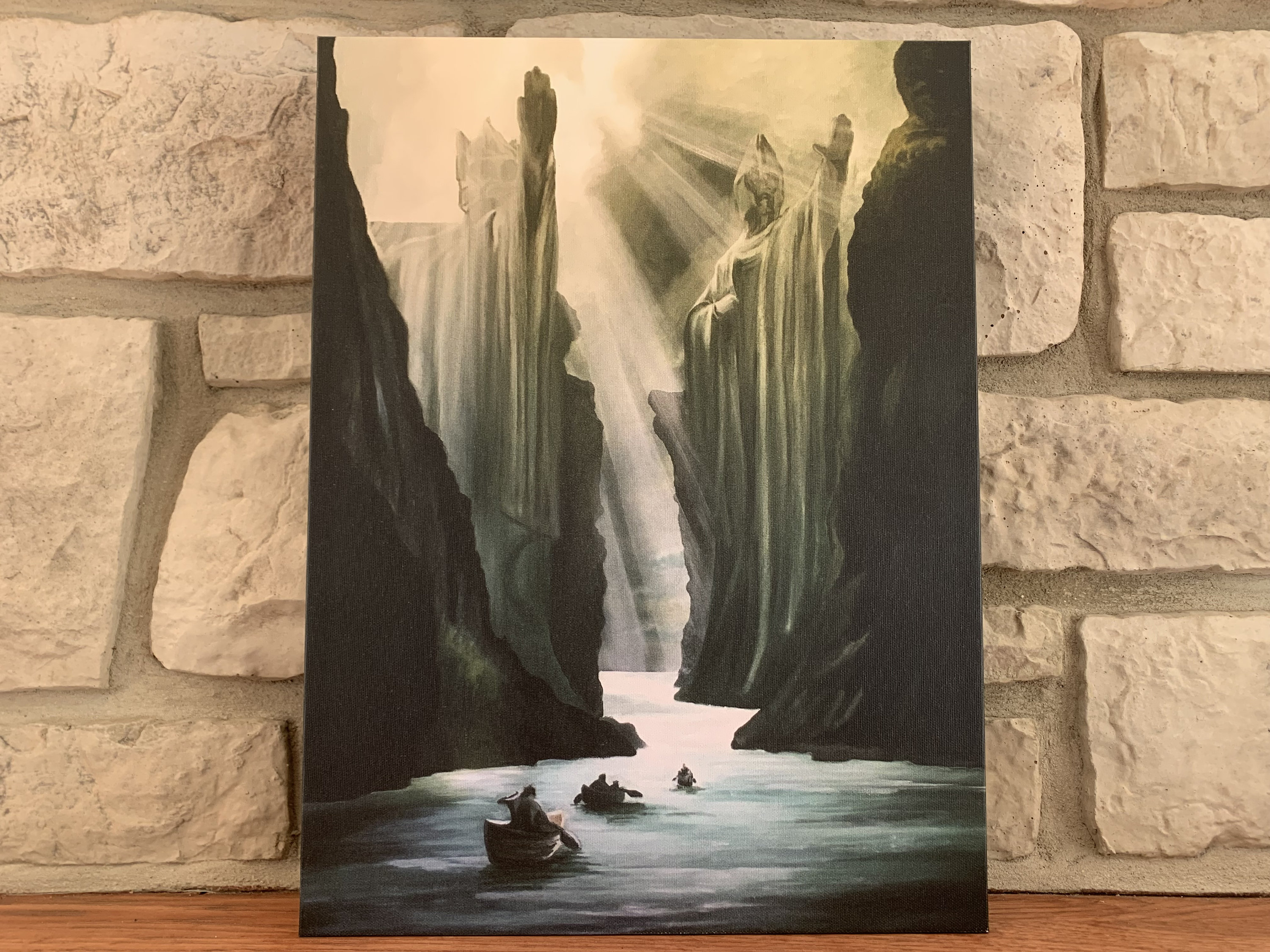 The Argonath Lord of the Rings LOTR Fellowship Painting - Etsy