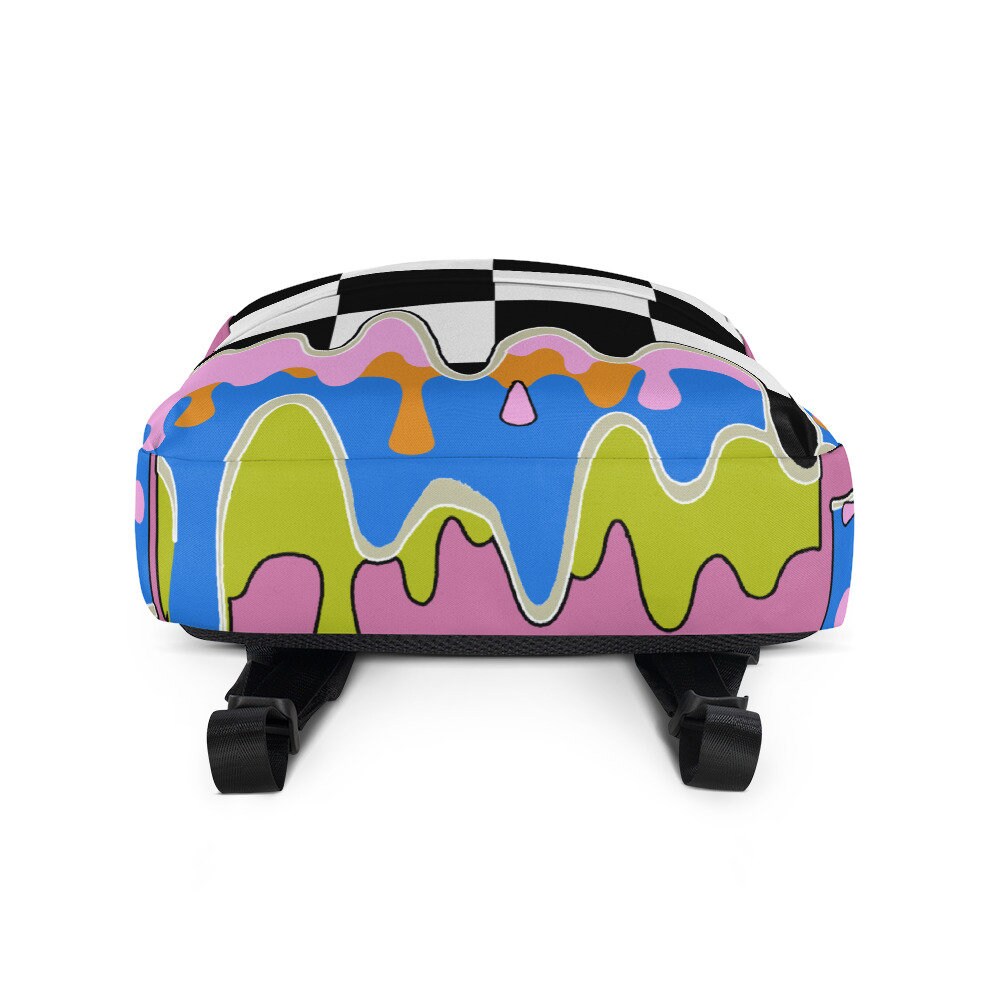 DRIP OR DYE Checker Drip Backpack Spongebob Patrick Inspired - Etsy