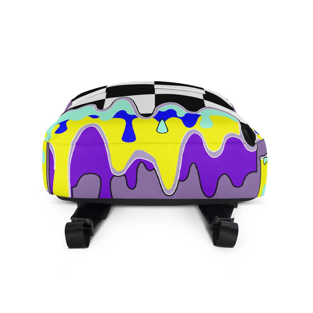 DRIP OR DYE Checker Drip Backpack Purple Reign - Etsy