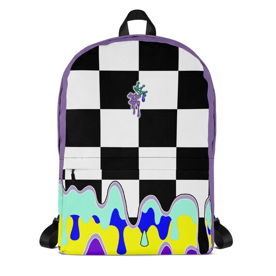 DRIP OR DYE Checker Drip Backpack Purple Reign - Etsy