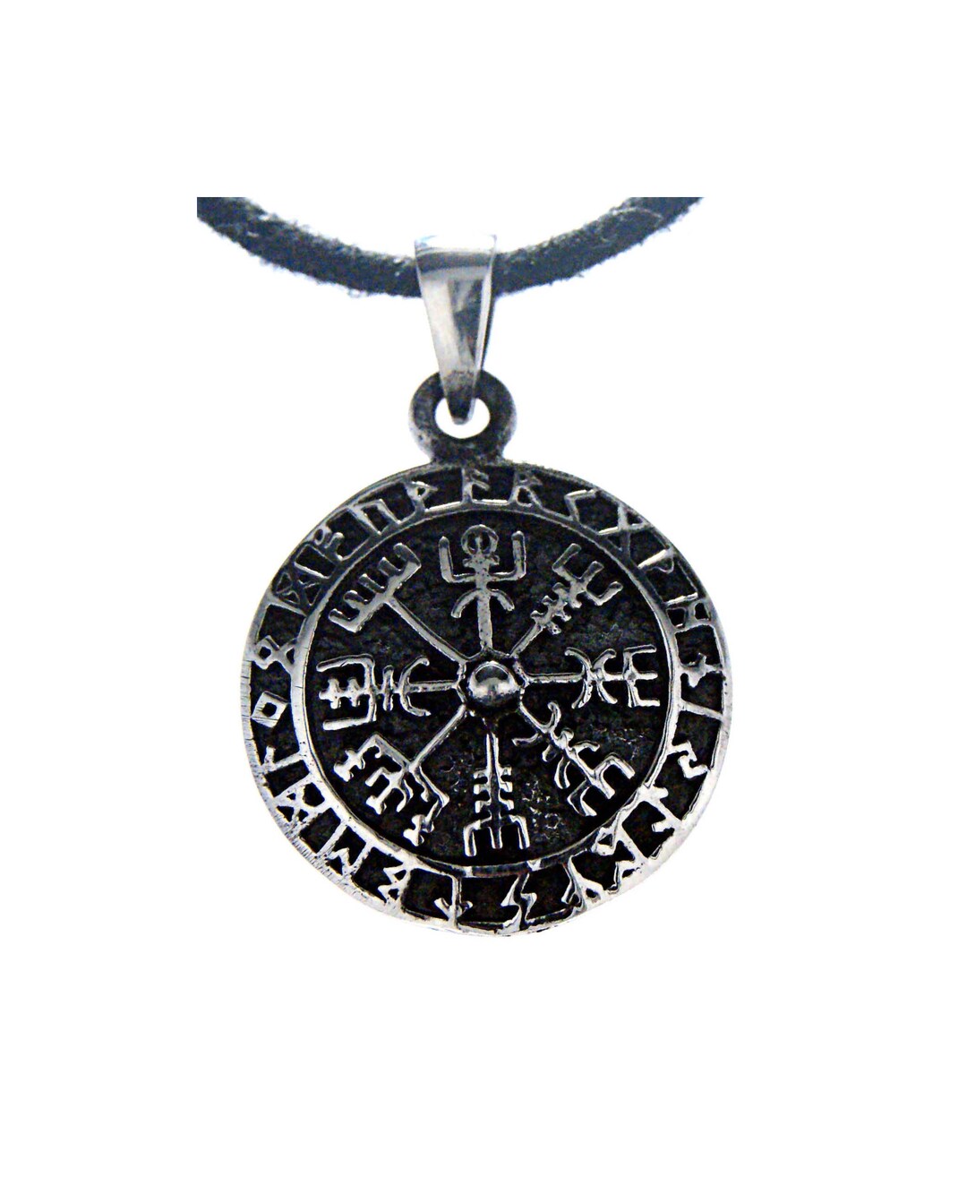 Viking Compass Pendant 925 Sterling Silver Viking Compass - Etsy