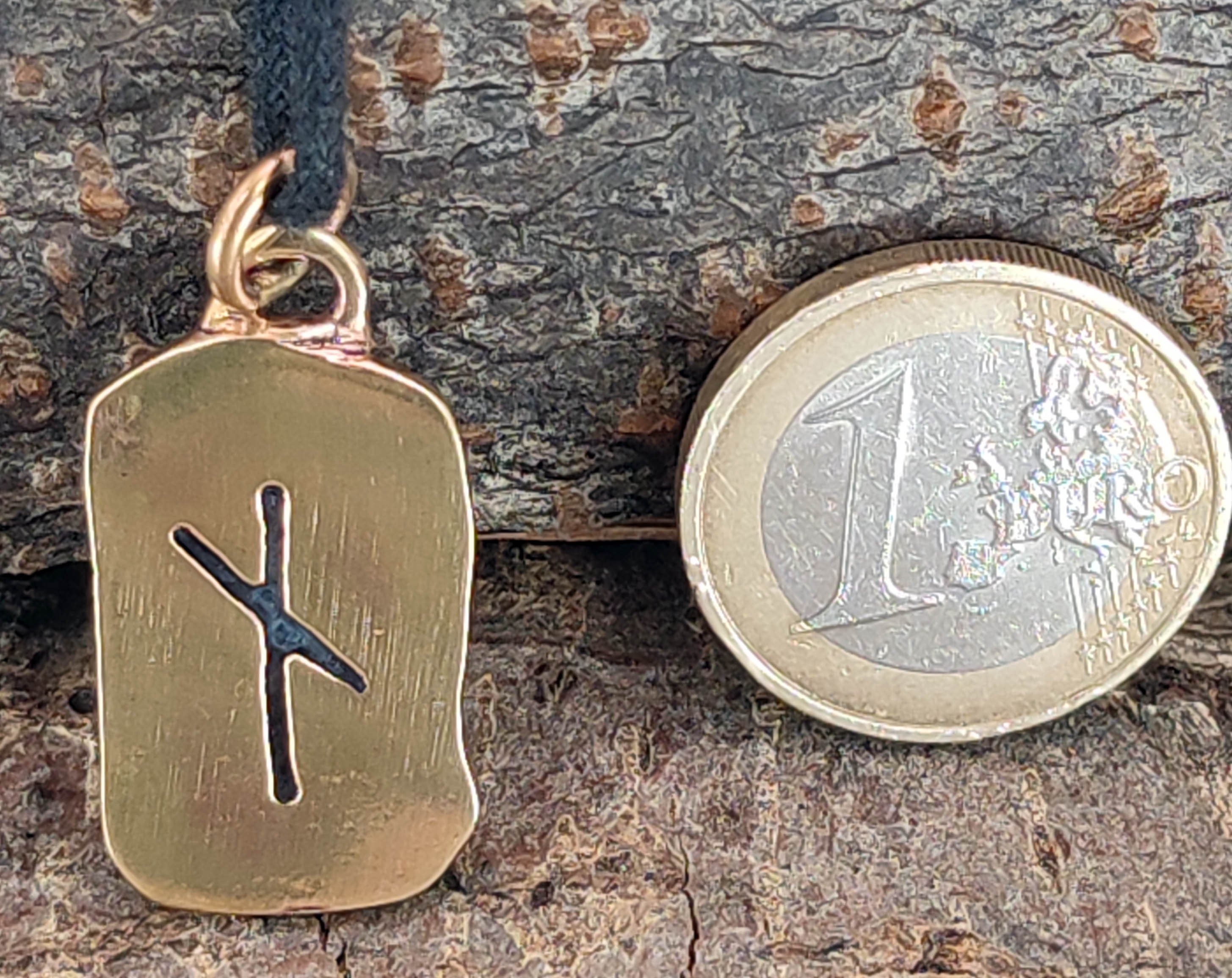 Rune Runes Letter N Nauthiz Nyd Not Fate Chains Pendant Bronze - Etsy UK