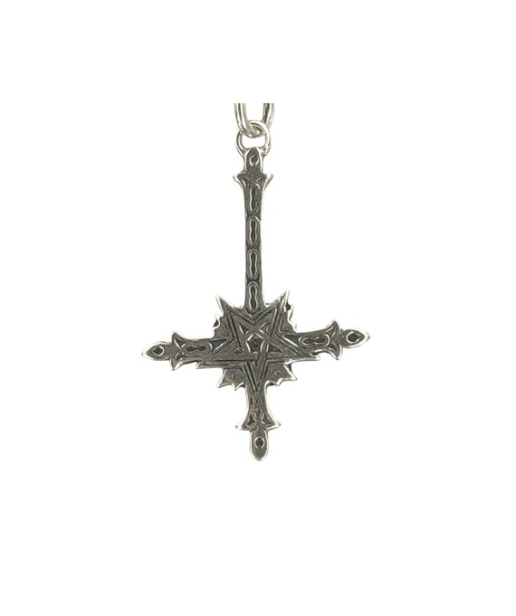 Cruz Invertida Transparente Cristal Satánico Oculto CRUZ INVERTIDA