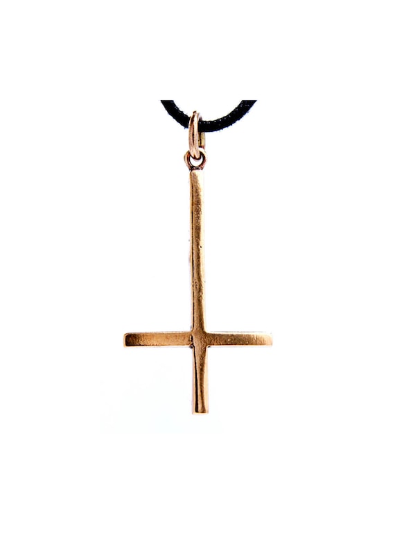 Cruz Invertida Transparente Cristal Satánico Oculto CRUZ INVERTIDA