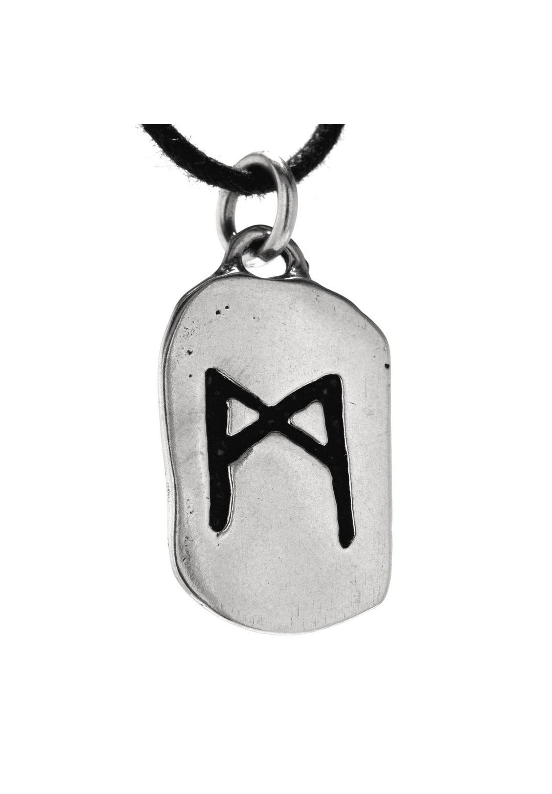 Rune Runic Chain Pendant Mannaz 925 Silver Letter M No. 312 - Etsy