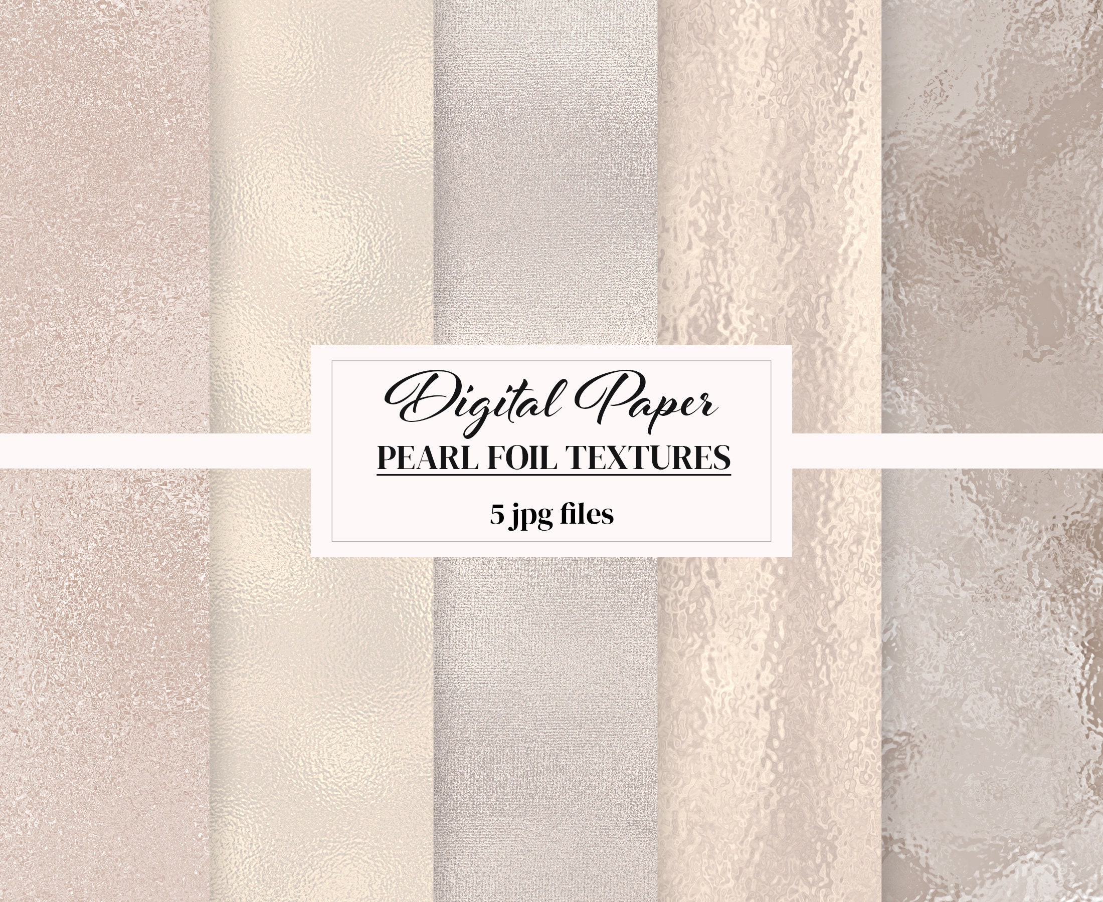 Pearl Digital Paper Pearl Foil Textures Digital Paper | Etsy