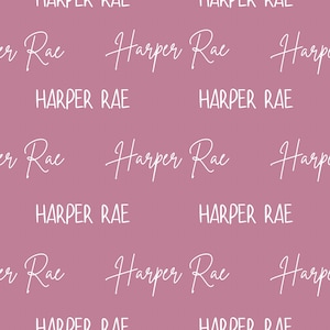 Custom Name File - Seamless Digital Baby Name - Mauve Name Pattern - Etsy