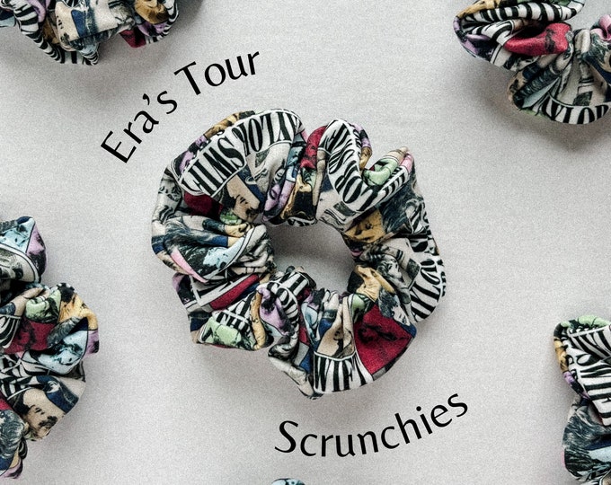 Eras Tour Scrunchies Taylor Swift Scrunchies Hair Tie for Women Eras ...