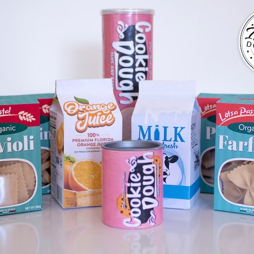 Printable Kids Play Food Labels Boxes and Cartons - Etsy