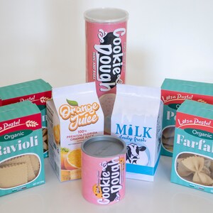 Printable Kids Play Food Labels, Boxes and Cartons - Etsy Australia