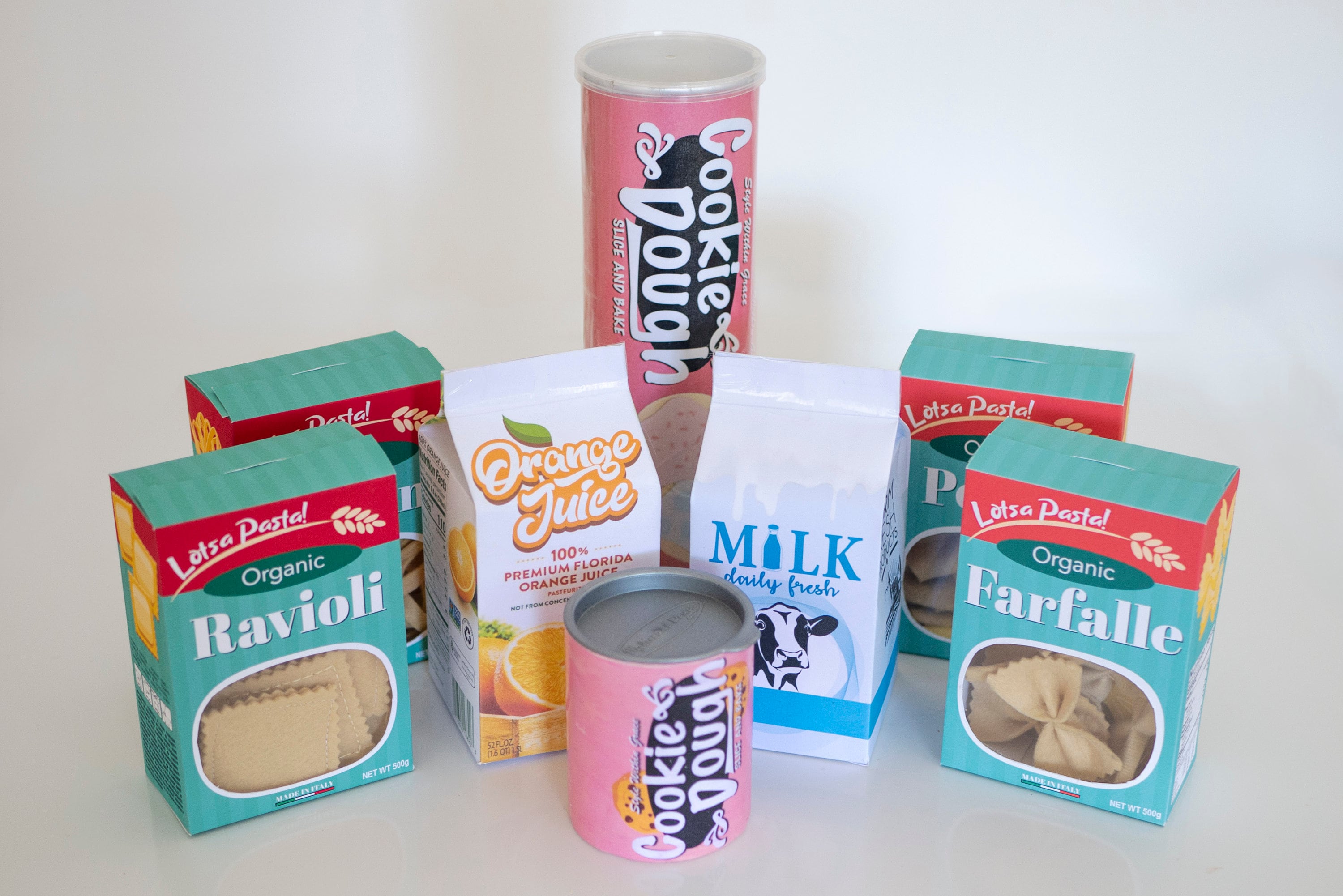 Printable Kids Play Food Labels Boxes and Cartons - Etsy Australia