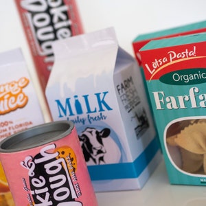 Printable Kids Play Food Labels, Boxes and Cartons - Etsy Australia