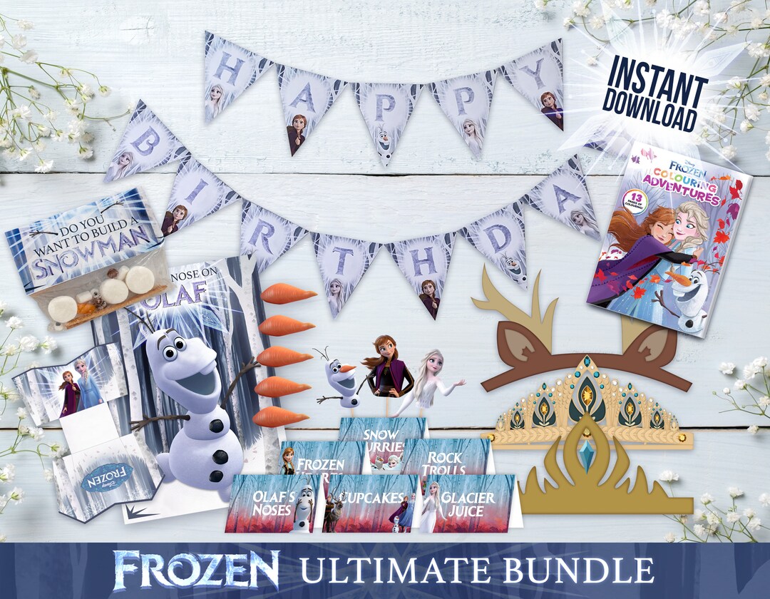 Frozen Birthday Party Ultimate Printable Decor Bundle - Etsy