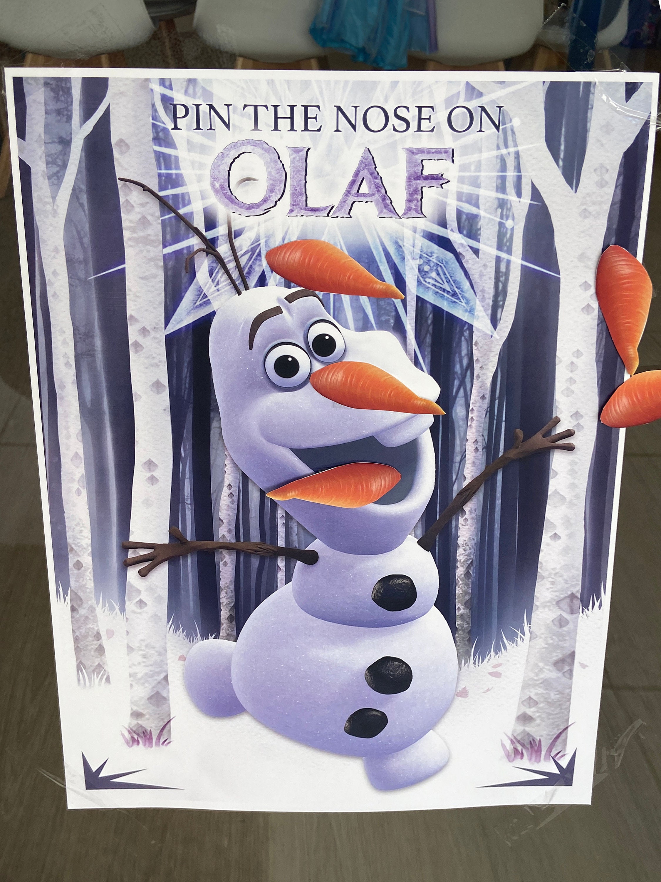 Pin The Nose On Olaf Sayings Olaf Papercraft Frosting And Glue Easy