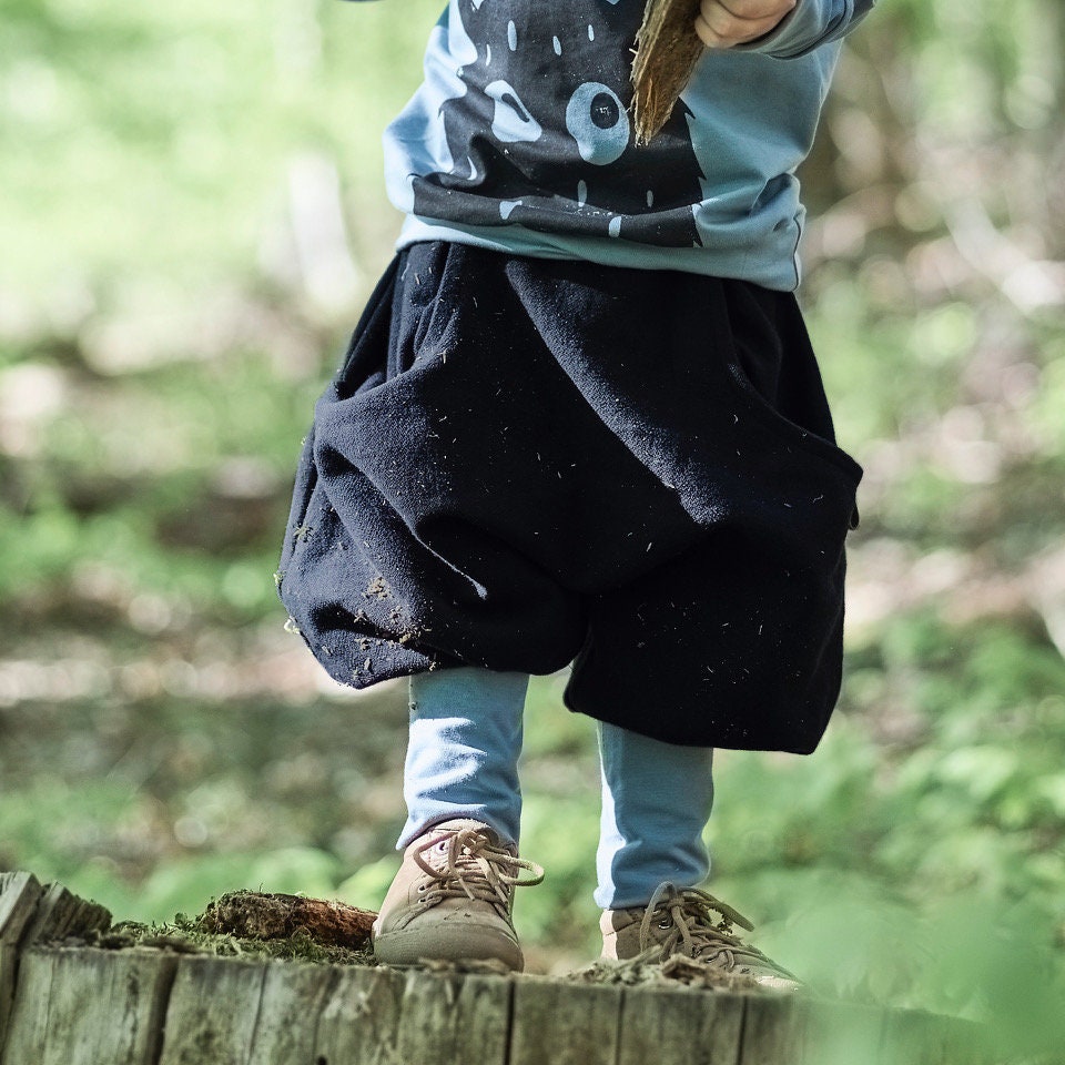 Knickerbocker "Kleine Raupe" Schwarz/Schwarz | Wunschbrunnen - Etsy.de