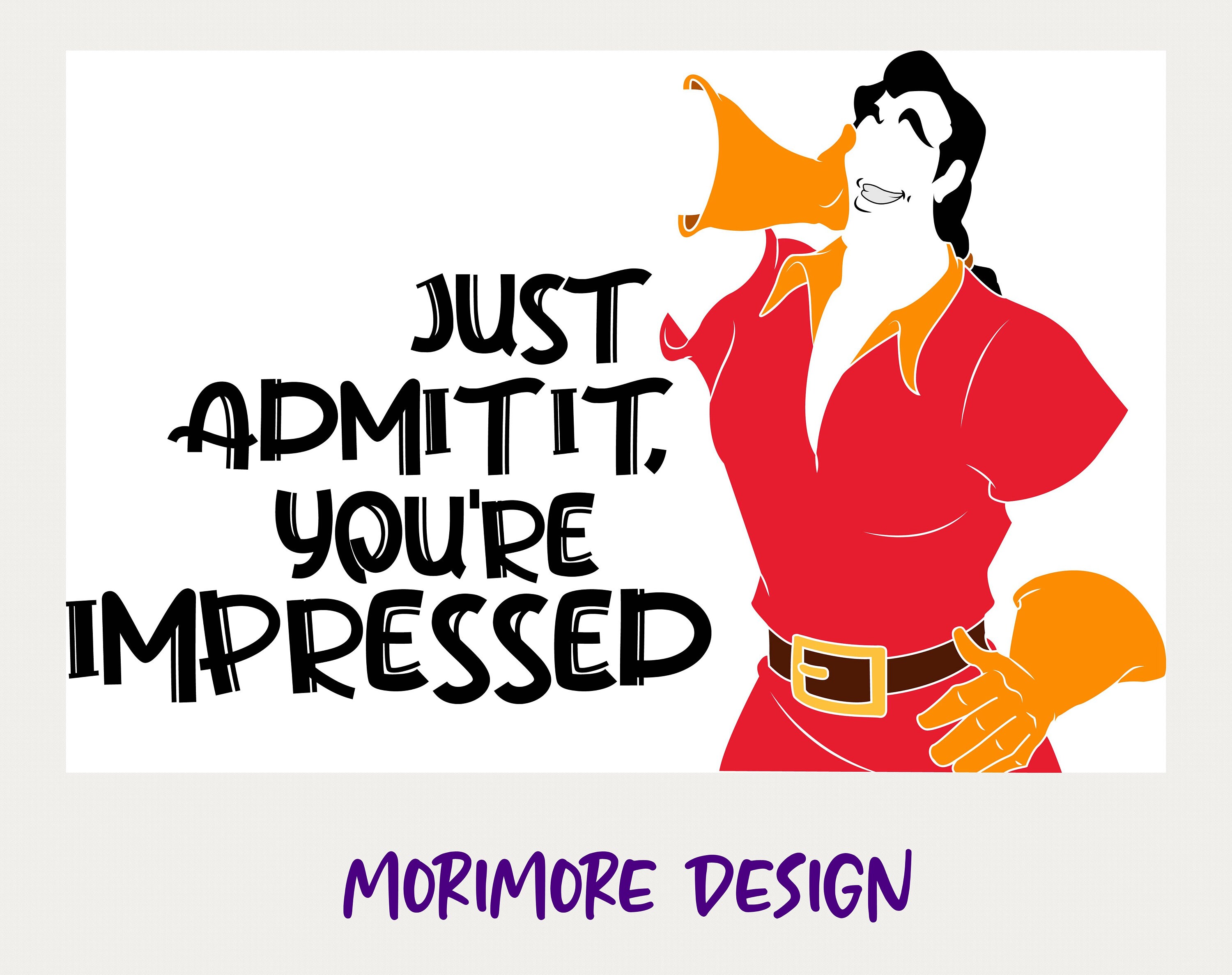 Gaston Svg Gaston Clipart Disney Villains Svg Disney Quote | Etsy