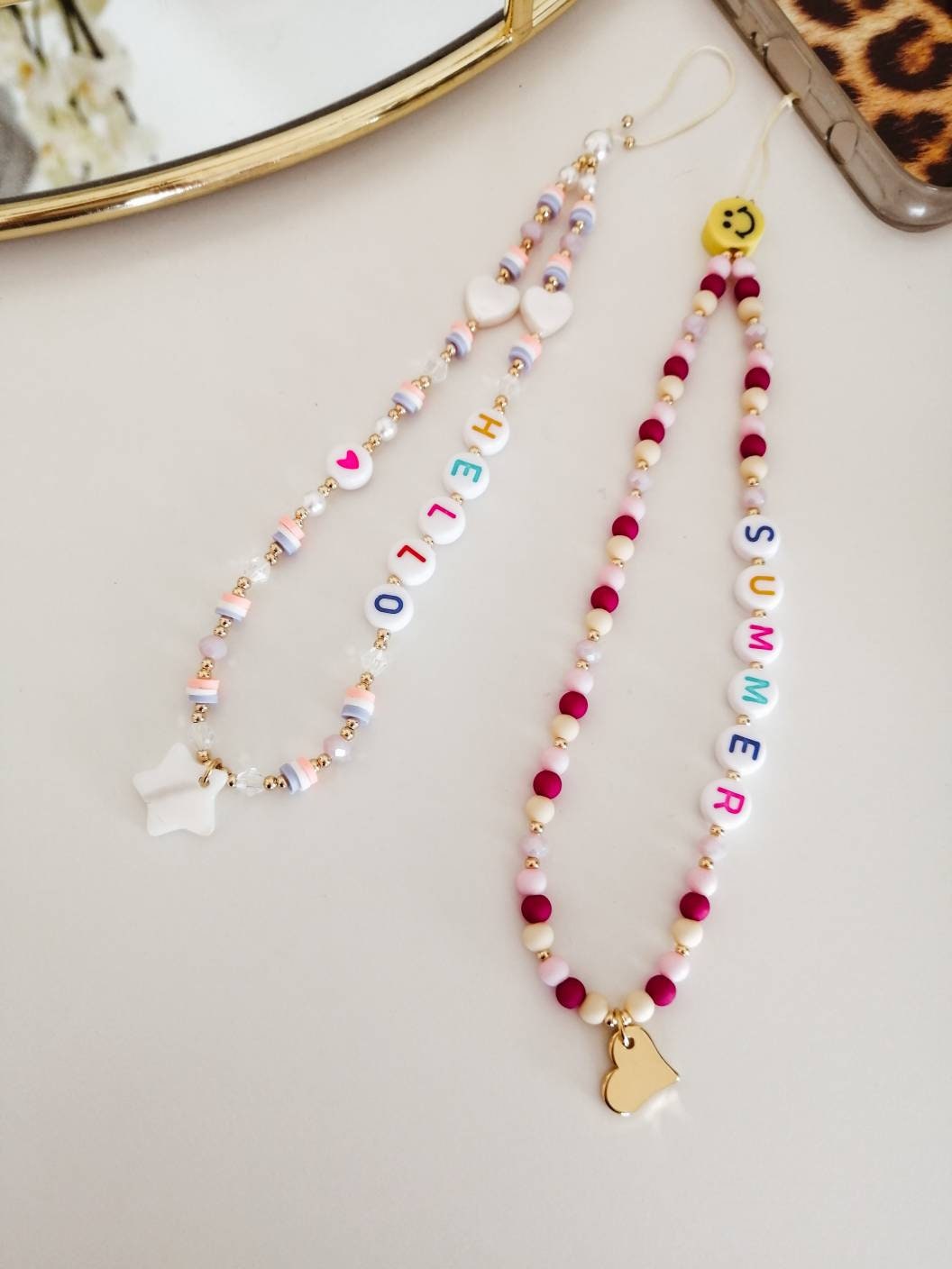 Bunte Handykette Handy Kette Perlen Phone Chain Handy Band | Etsy