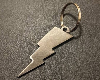 Lightning Bolt Enamel Keychain | Etsy