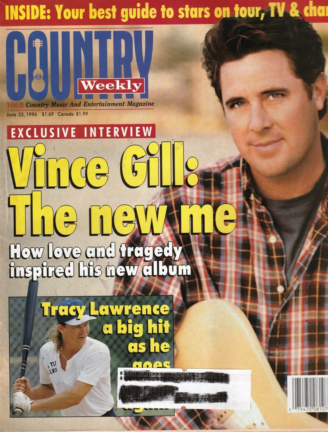 Country Weekly Magazine Jun 25 1996 Vince Gill Tracy Lawrence Aaron ...