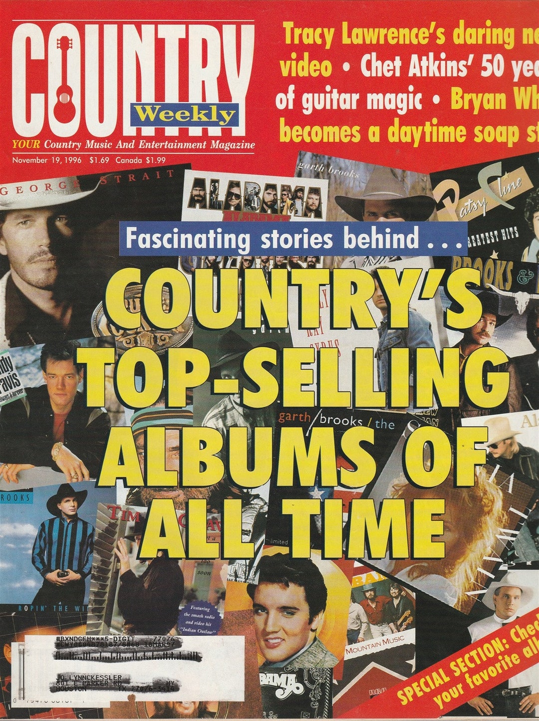 Country Weekly Magazine Nov 19 1996 Country's Top-selling Albums of All ...