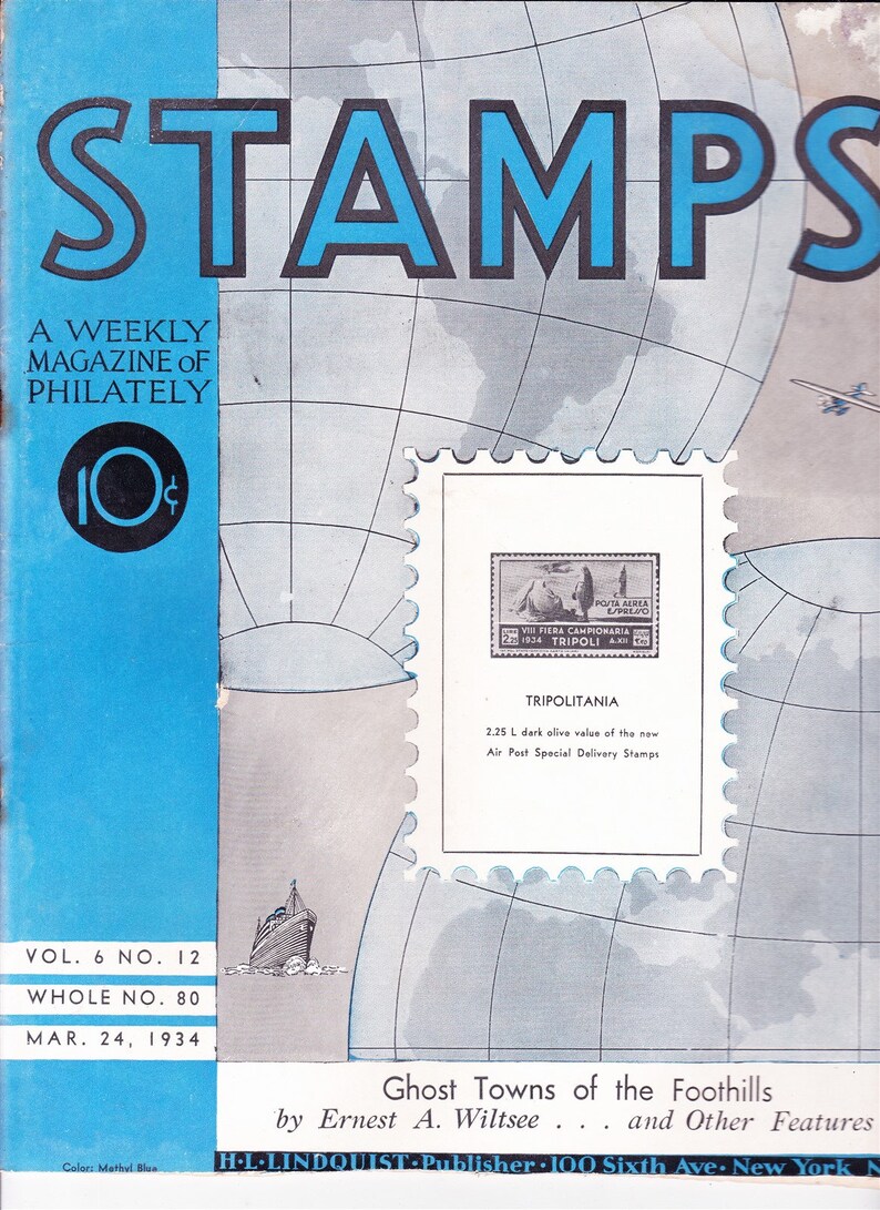 Postage Stamps 1934 Stamp Collecting Magazine Stamps Weekly Magazine of ...