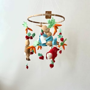 Custom Order for Erin , Peter Rabbit , Nursery Mobile Bunny ...