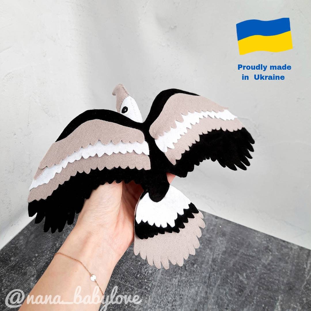 Eagle Toy Eagle Felt Symbol of America Blue Birds Big Bird - Etsy