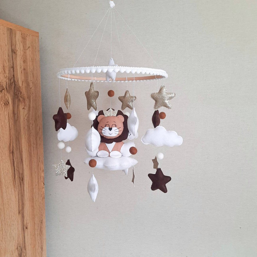 Crib Mobile Boy Baby Mobile Boy Crib Mobile Lion Nursery Decor Handmade ...