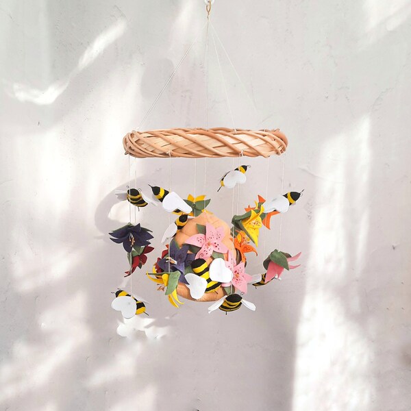 Bee Baby Mobile - Etsy
