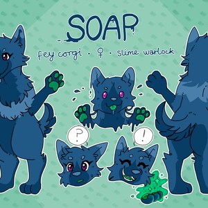 Furry Ref Sheet Fursona Reference Sheet Custom Art - Etsy