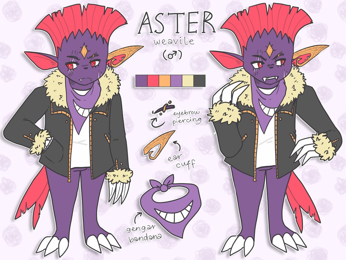 Furry Ref Sheet Fursona Reference Sheet Custom Art - Etsy