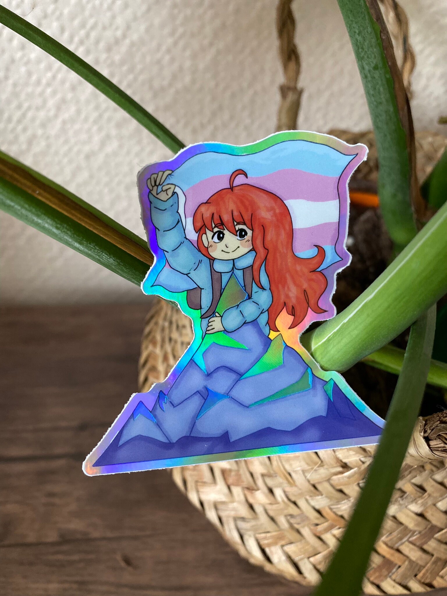 Celeste Mountain Madeline Trans Flag Pride Sticker - Etsy Celeste Mountain Madeline Trans Flag Pride Sticker - Etsy