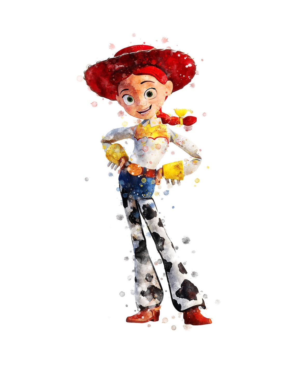 Jessie Art Print Jessie Watercolor Printables Toy Story Art Pixar Toy ...