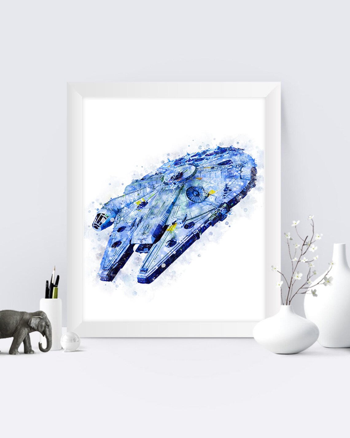 Millennium Falcon Printable Poster Star Wars ıllustration | Etsy