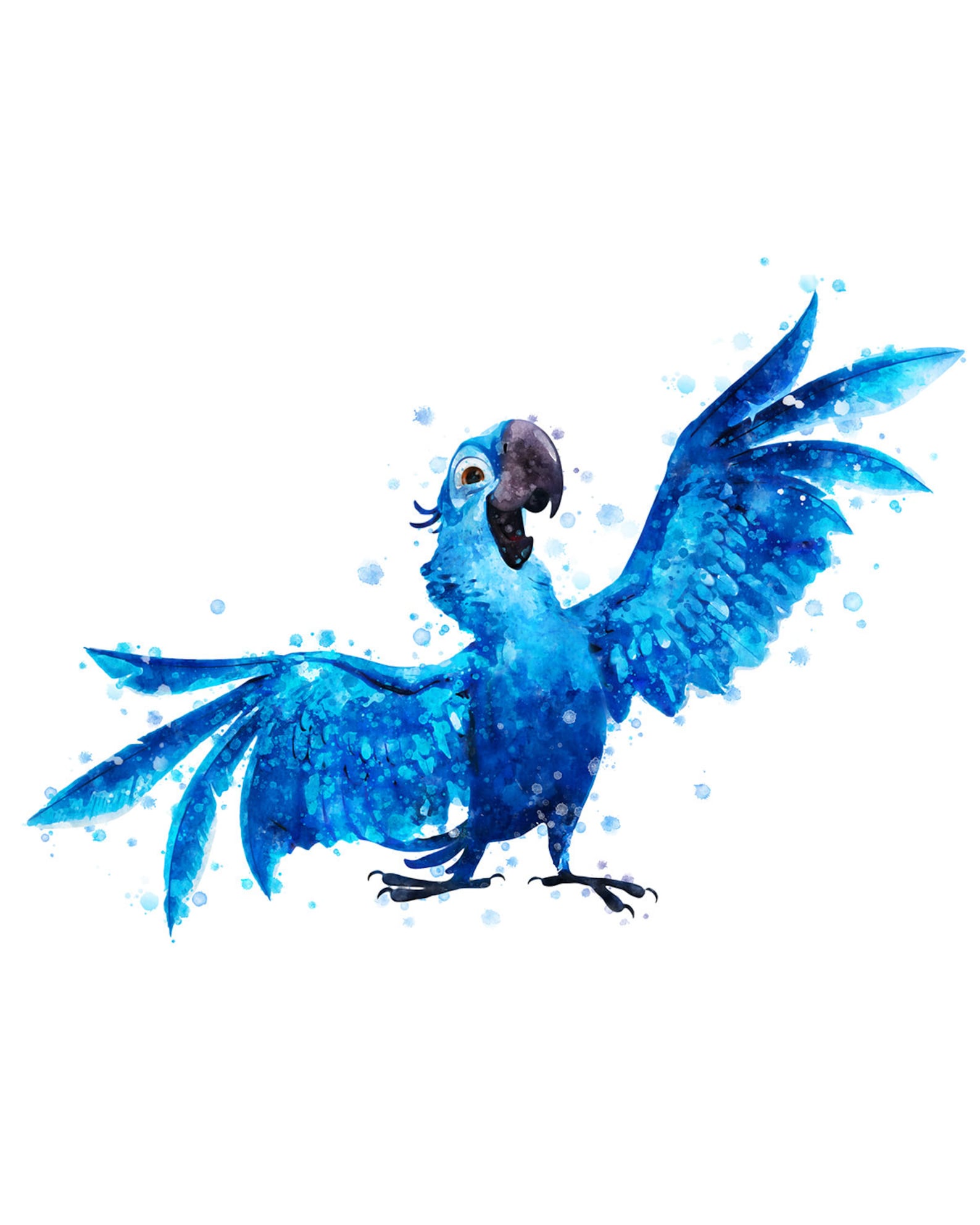 Rio Art Print Rio Parrot Watercolor Painting Rio Printable Poster Baby ...