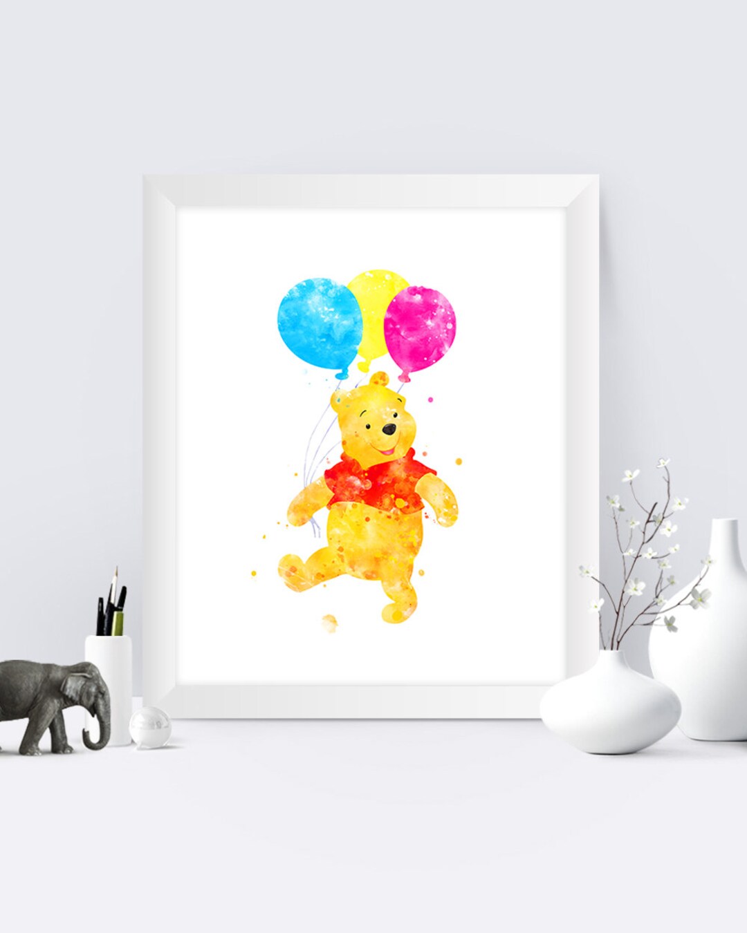 Winnie the Pooh Art Print Poster Winnie the Pooh Watercolor Winnie Pooh ...