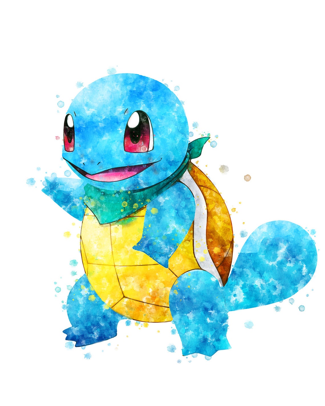 Pokemon Watercolor Pokemon Ensemble de 9 Pokemon Wall Art | Etsy