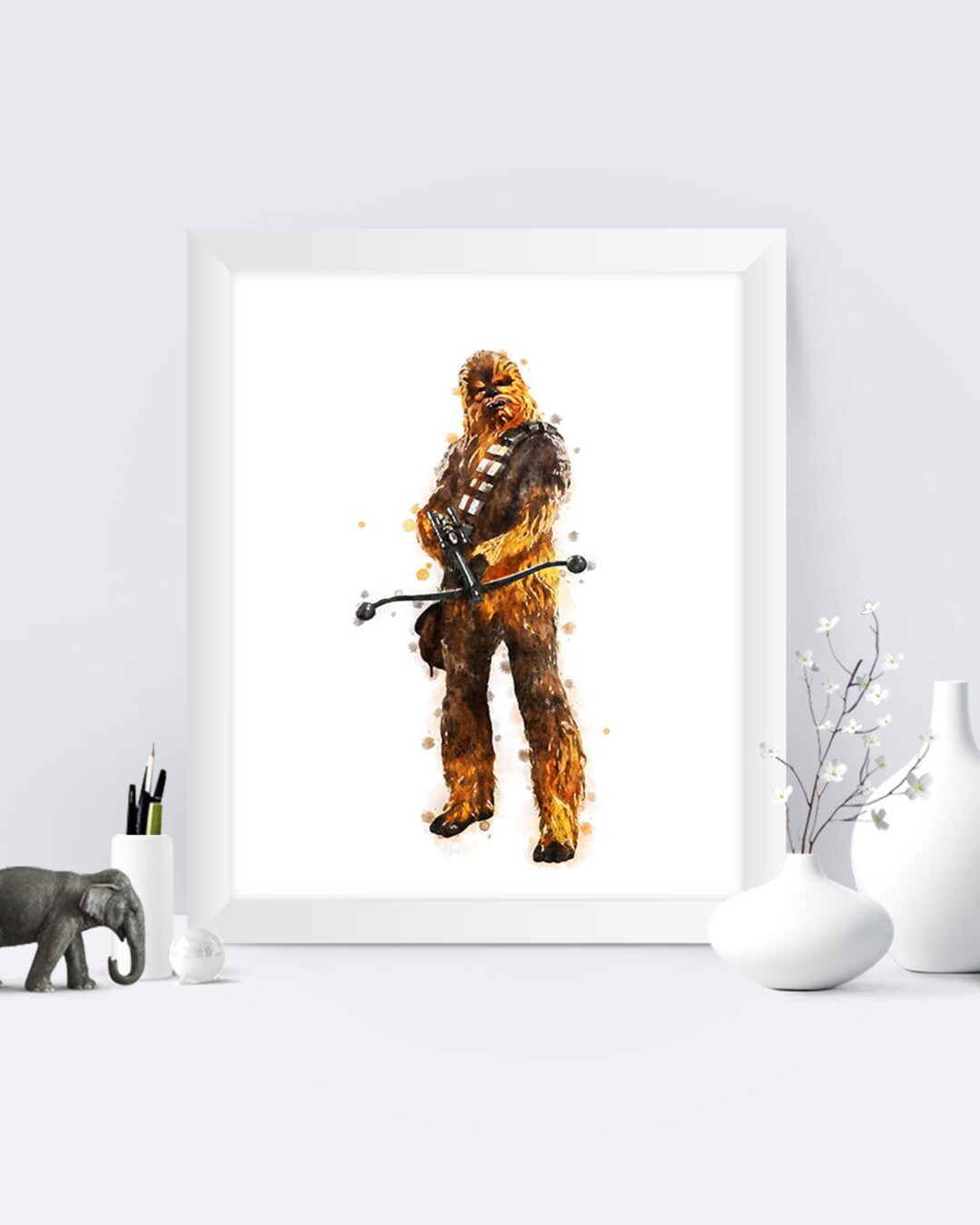 Star Wars Chewbacca Watercolor Chewbacca Print Star Wars Poster ...