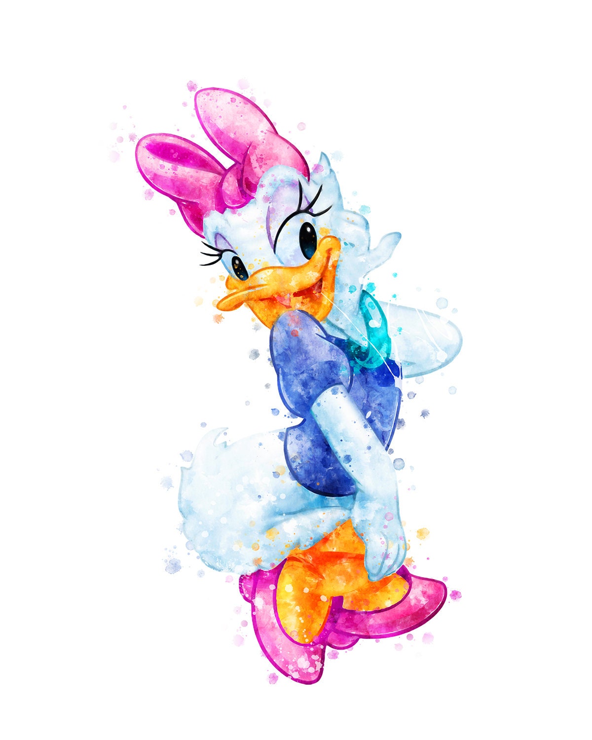 Daisy Duck Print Daisy Duck Printable Art Print Daisy Duck | Etsy