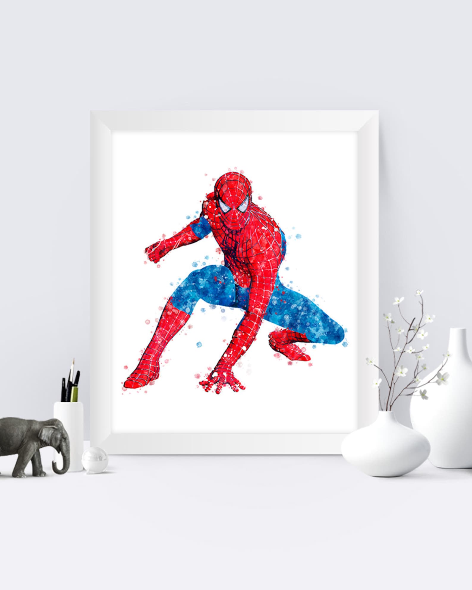 Spiderman Art Print Superhero Printable Avengers Marvel - Etsy