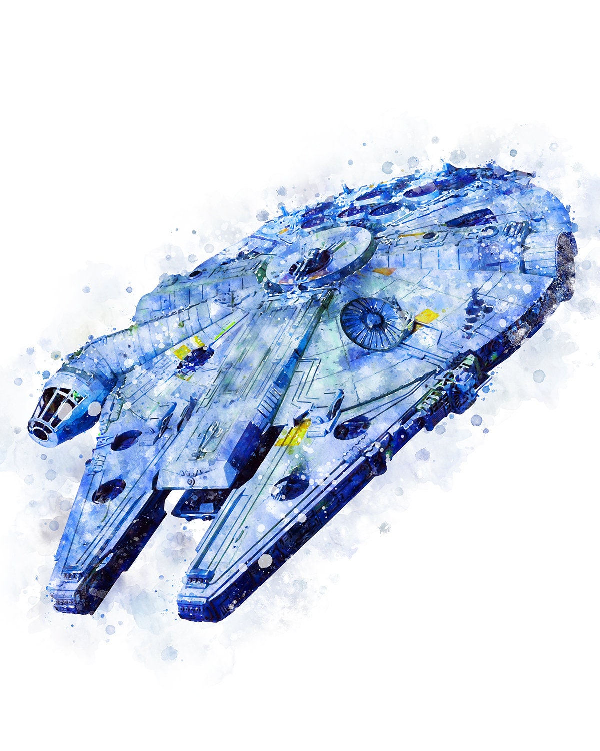 Millennium Falcon Printable Poster Star Wars ıllustration | Etsy