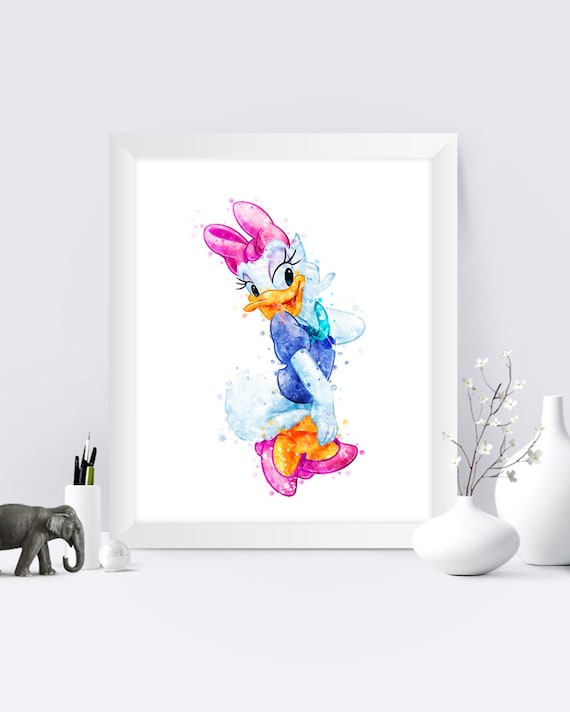 Daisy Duck Print Daisy Duck Printable Art Print Daisy Duck | Etsy