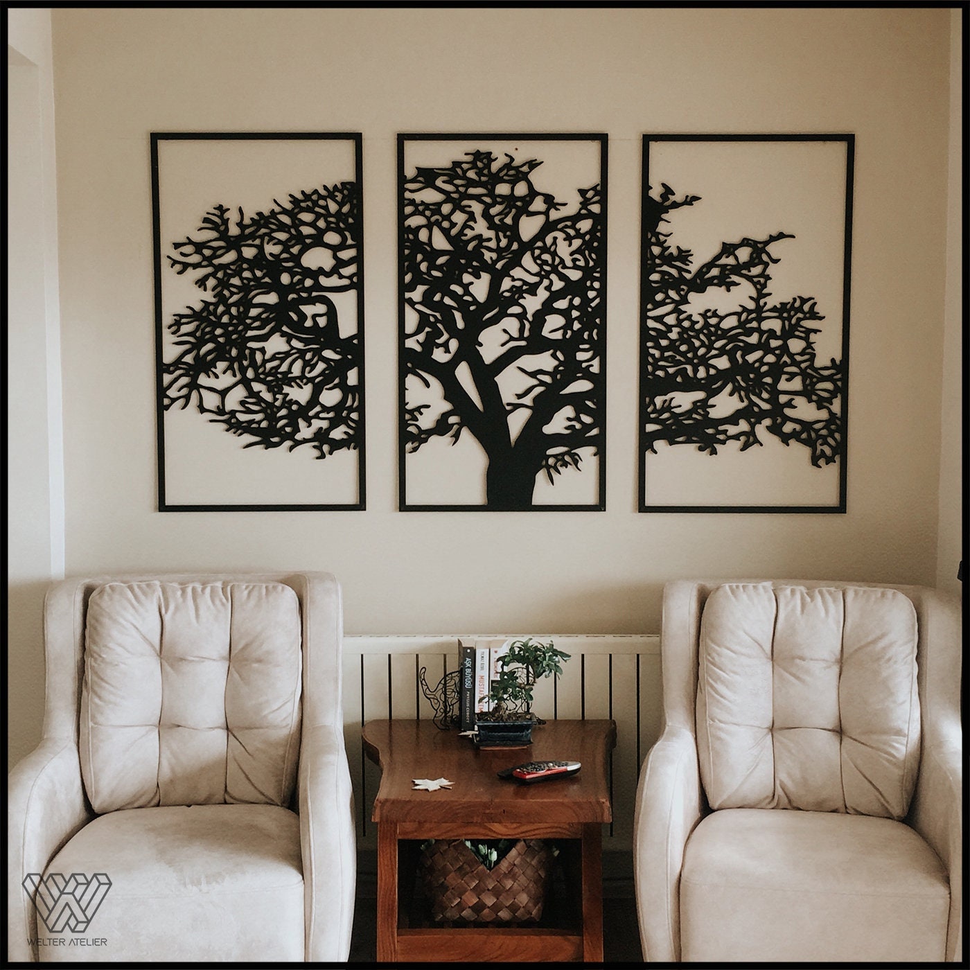 Home & Living Minimalist Wall Art Metal Wall Hanging Sign Metal Wall ...