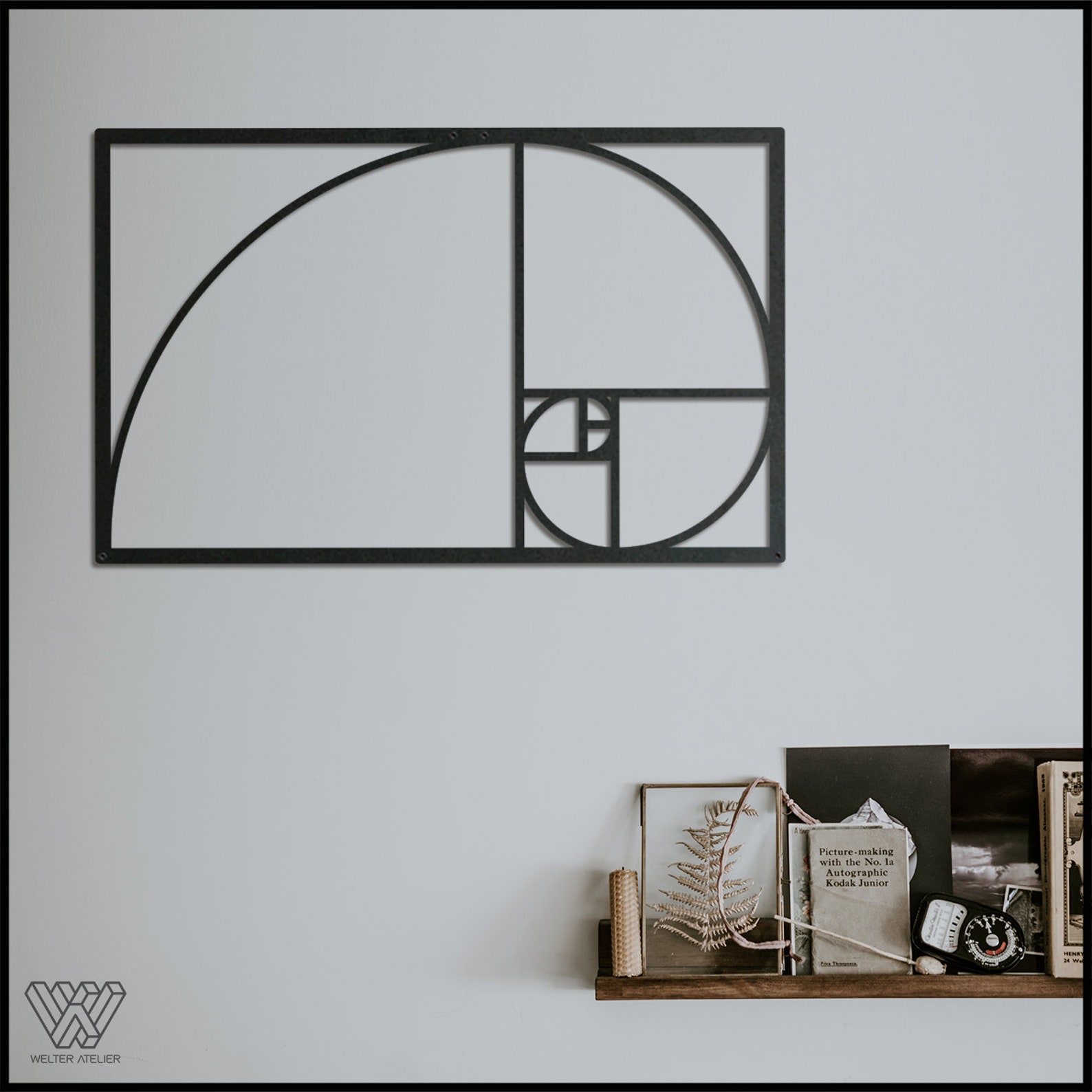 Wall Decor Golden Ratio Metal Wall Art Modern Wall Art - Etsy