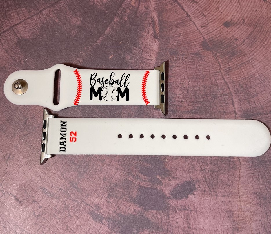 Smartwatch Silicone Bands Baseball Watch Bands Softball - Etsy