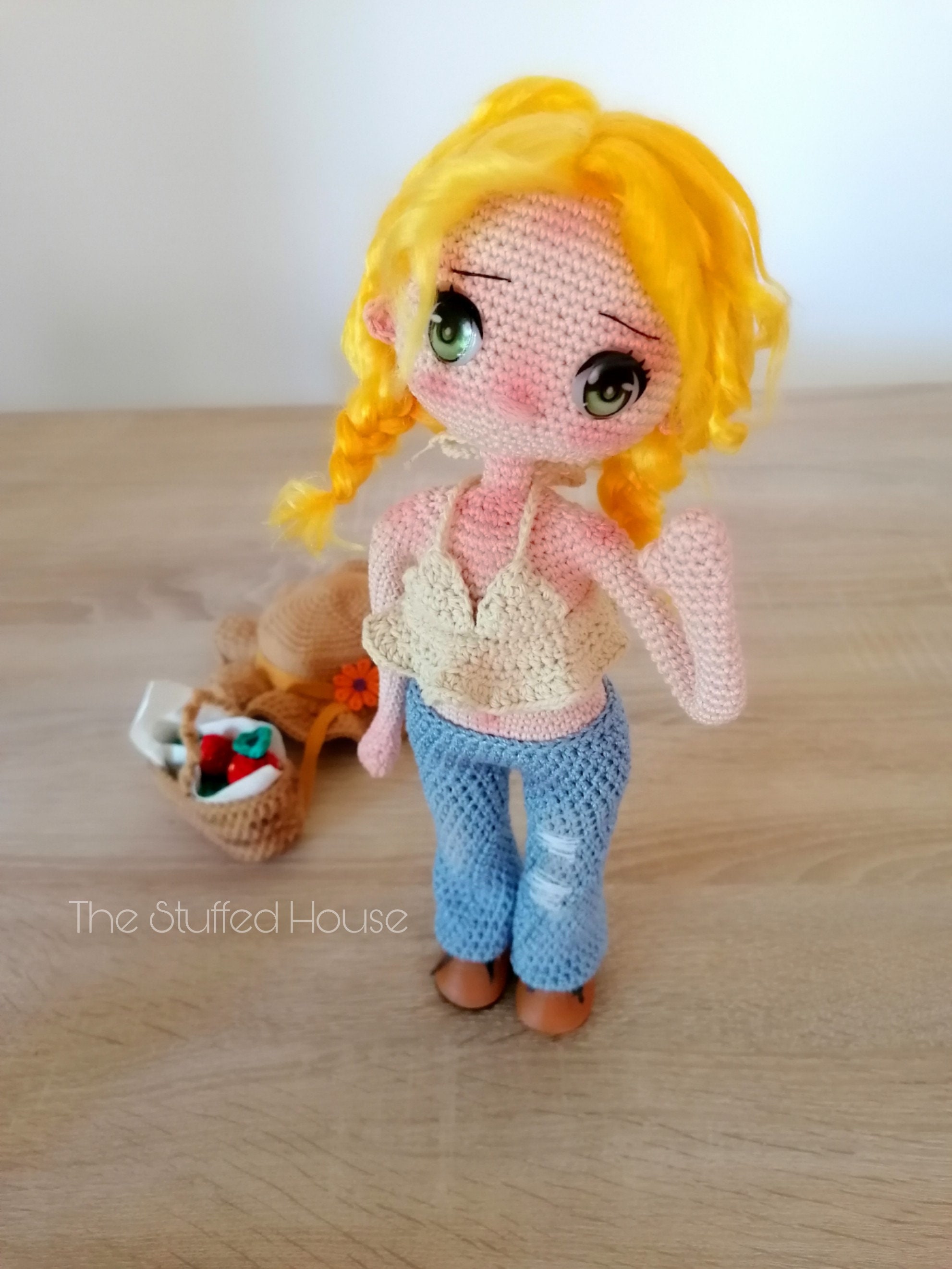 Amigurumi Doll Pattern Amigurumi Country Doll Two Crochet - Etsy